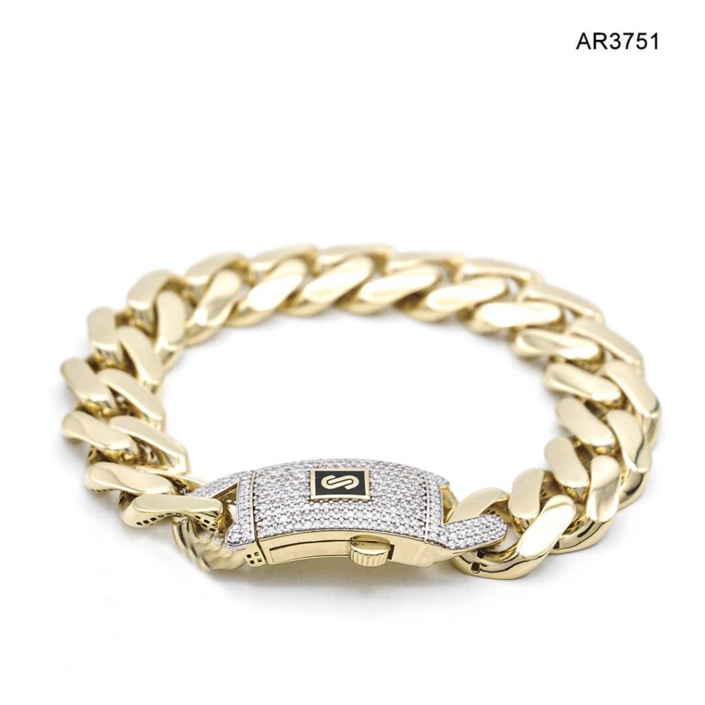 Bratara Cuban Aur 14K Monaco Chain AR3751