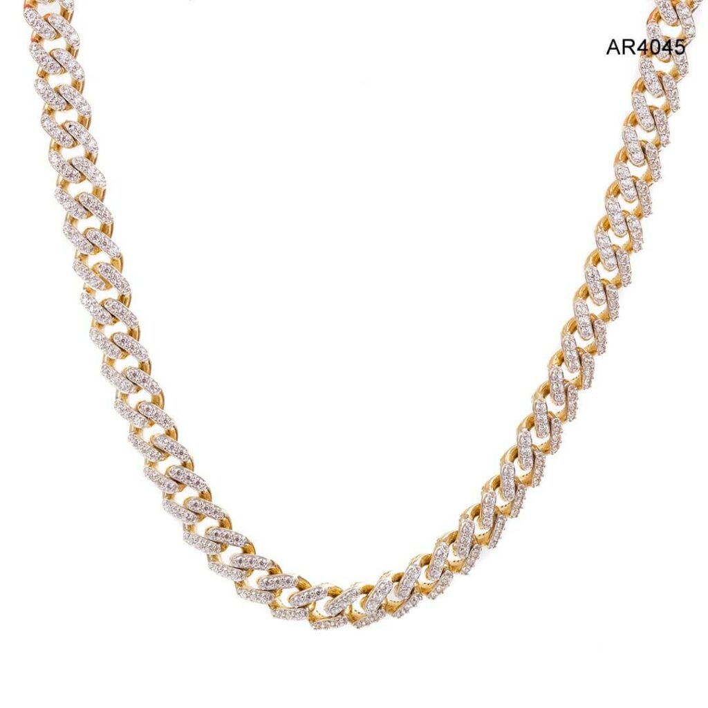 Lant Aur 14K Cuban Monaco Chain ARJewels AR4045